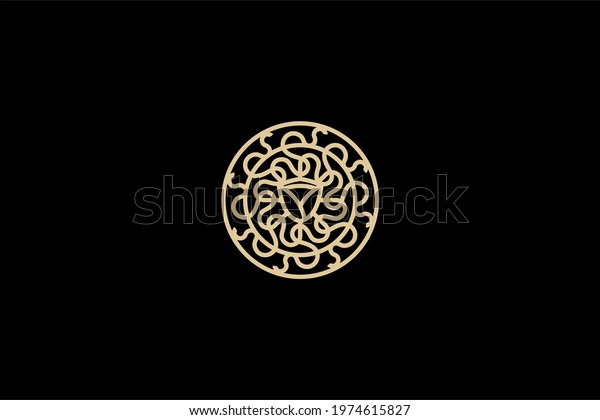 Beautiful Shield Symbol More Rose Greek Stock Vector (Royalty Free ...