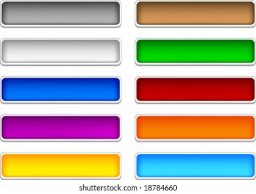Beautiful Shiny Buttons Vector Illustration 库存矢量图（免版税）16769791 ...