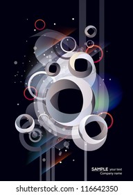 Beautiful Silver Poster Design Can Be Stock Vector (Royalty Free ...
