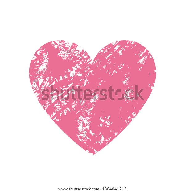 Beautiful Stamped Heart Vector Stock Vector (Royalty Free) 1304041213