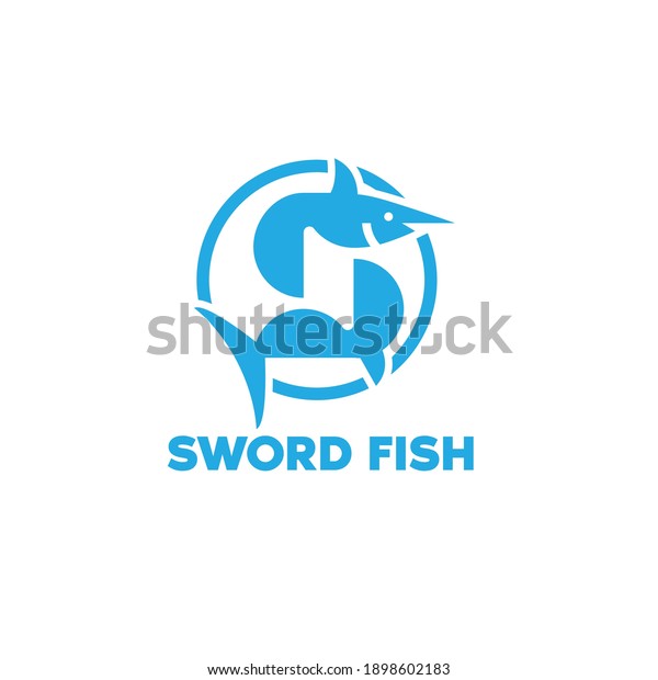 Beautiful Sword Fish Logo Design Vector Stock Vector (Royalty Free ...