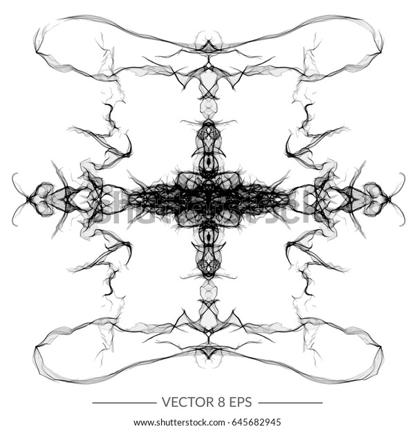 Beautiful Symmetry Vector Figure Hand Drawn Stock Vector (Royalty Free ...