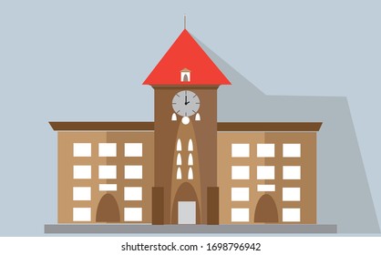 Beautiful Tall Building Vector Stock Vector (Royalty Free) 1698796942 ...