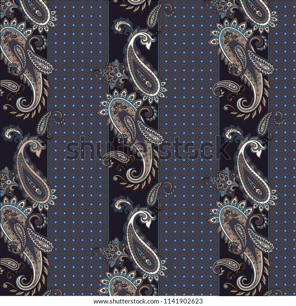 Beautiful Traditional Paisley Pattern Stock Vector (Royalty Free ...