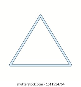 Beautiful Triangle Vector Line Icon Stock Vector (Royalty Free ...