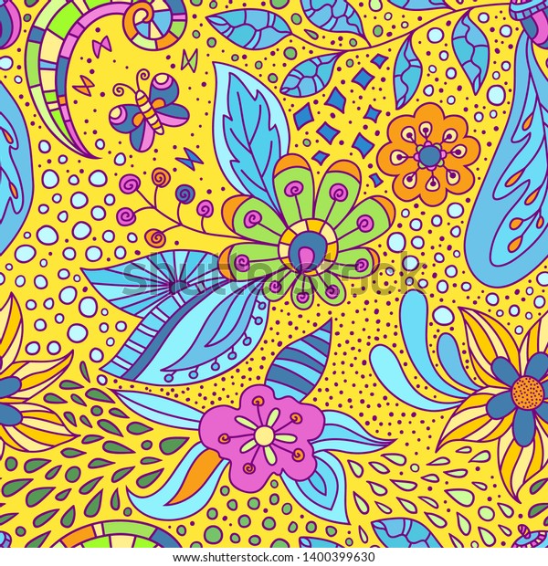 Beautiful Vector Abstract Floral Background Hand Stock Vector (Royalty ...