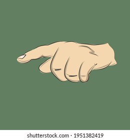 Beautiful Vector Beige Hand Illustration Stock Vector (Royalty Free ...
