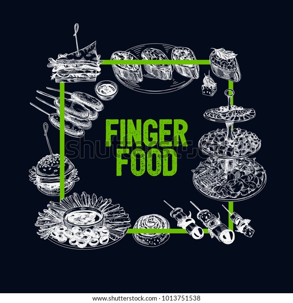 Beautiful Vector Hand Drawn Appetizer Illustration Stock Vector ...