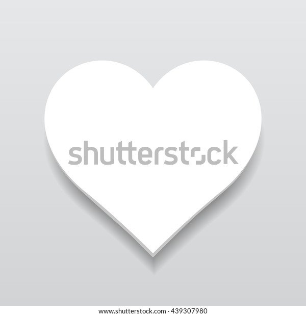 Beautiful Vector White Heart Eps 10 Stock Vector (Royalty Free ...