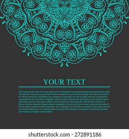Beautiful Vintage Circular Pattern Indian Excellent Stock Vector ...