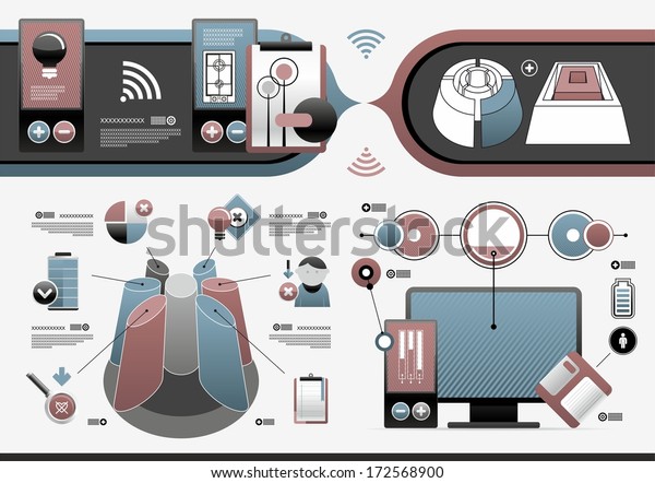 Beautiful Volume Infographics Stock Vector (Royalty Free) 172568900 ...