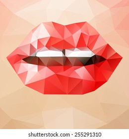 461 Poly Art Lips Images, Stock Photos & Vectors | Shutterstock
