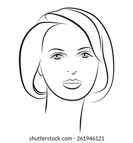 Beautiful Woman Vector Stock Vector (Royalty Free) 263467700 | Shutterstock