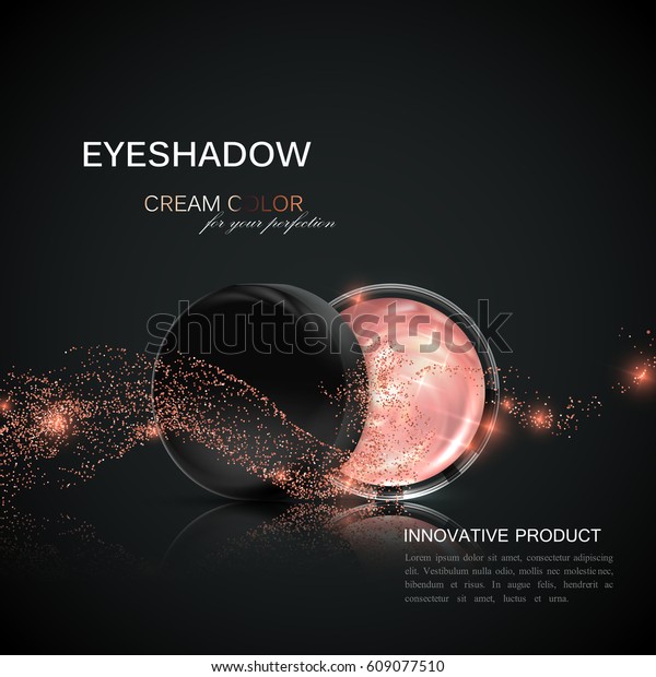 Beauty Eye Shadows Cheek Blush Ad Stock Vector (Royalty Free) 609077510 ...