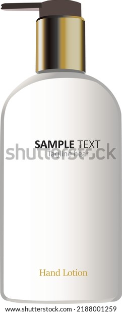 Beauty Hand Lotion Vector Template Stock Vector (Royalty Free ...