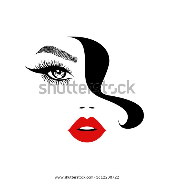 Beauty Logo Beautiful Woman Face Sexy Stock Vector Royalty Free