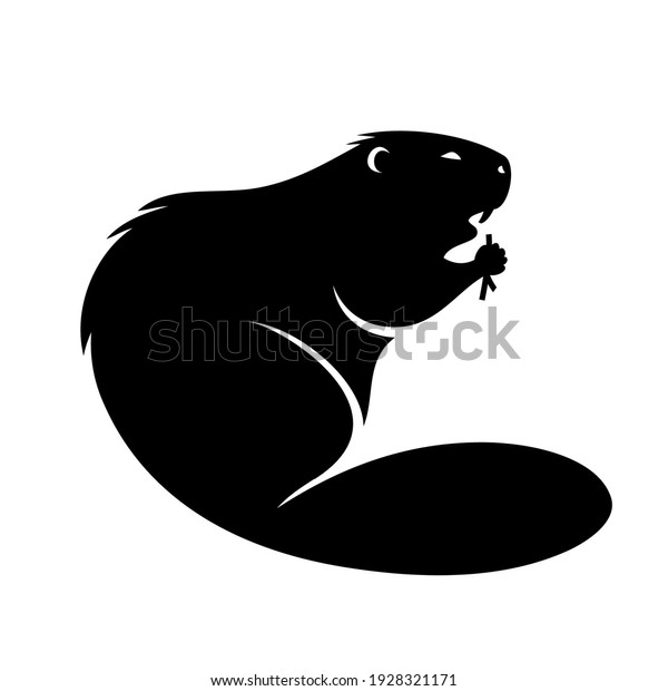 Beaver Animal Vector Illustration Stock Vector (Royalty Free ...