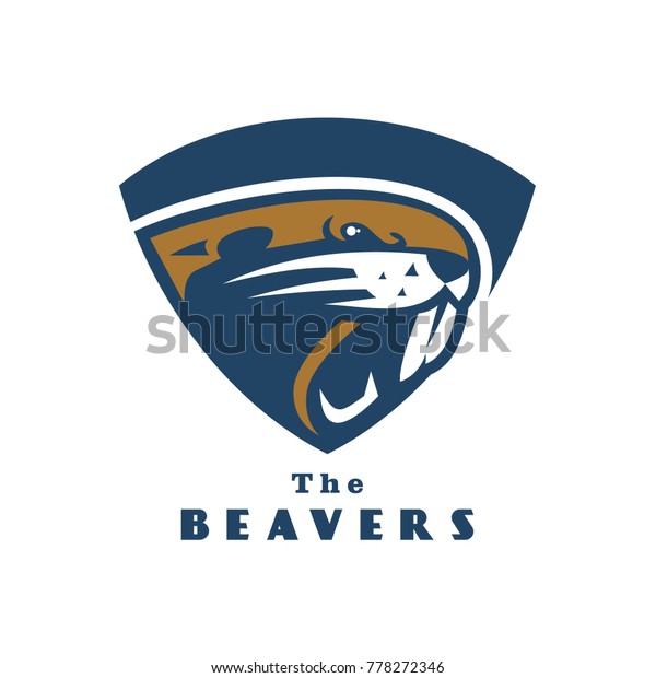 Beavers Mascot Logo Stock Vector (Royalty Free) 778272346 | Shutterstock