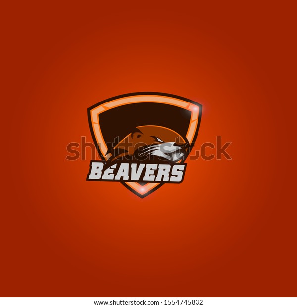 Beavers Mascot Logo Esport Vector Illustration: vector de stock (libre ...