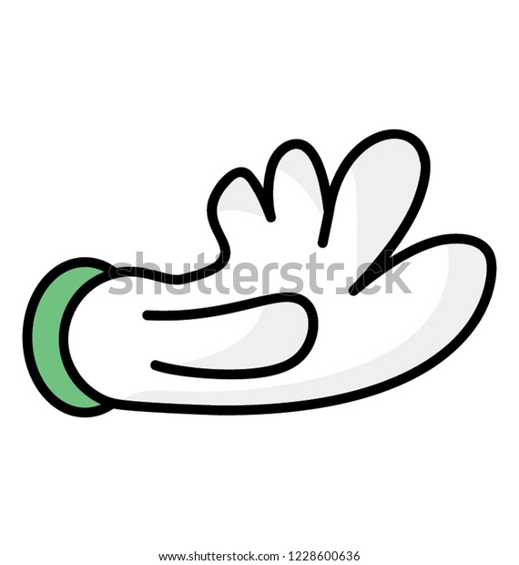 Beckoning Gesture Cartoon Hand Stock Vector (Royalty Free) 1228600636 ...