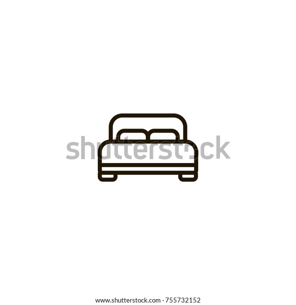 Bed Icon Sign Design Stock Vector (Royalty Free) 755732152 | Shutterstock
