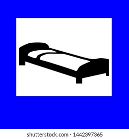 Bed Signsymbolicon Vector Design Isolated On Stock Vector (Royalty Free ...