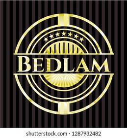 Bedlam Gold Emblem Badge Stock Vector (Royalty Free) 1287932482 ...
