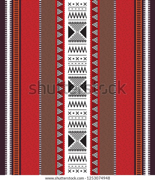 Bedouin Arabian Hand Weaving Pattern Stock Vector (Royalty Free) 1253074948