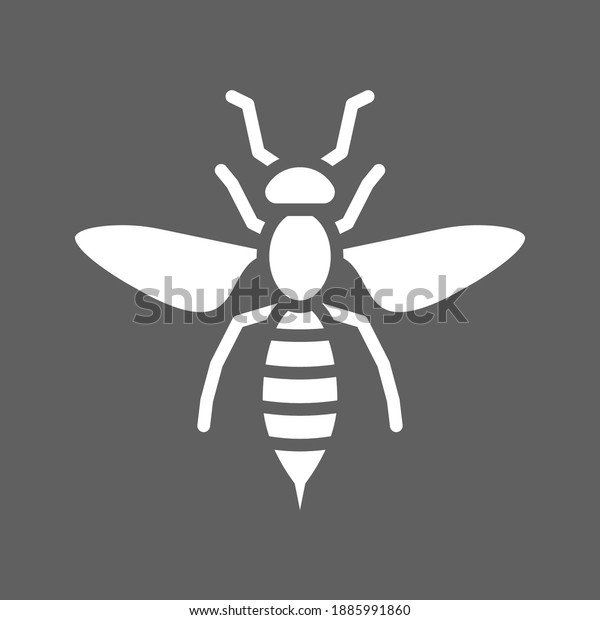 Bee Icon Animal Sign Vector Illustration Stock Vector (Royalty Free ...