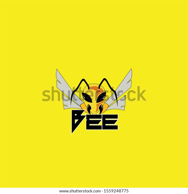 Bee Logo Design Esport Vectorhornet Esport Stock Vector (Royalty Free ...