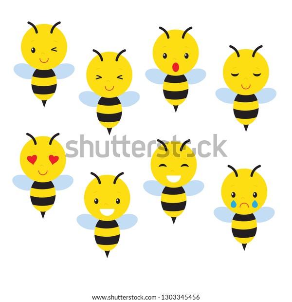 Bee Smileys Vector Illustration Clip Art Stock Vector (Royalty Free ...