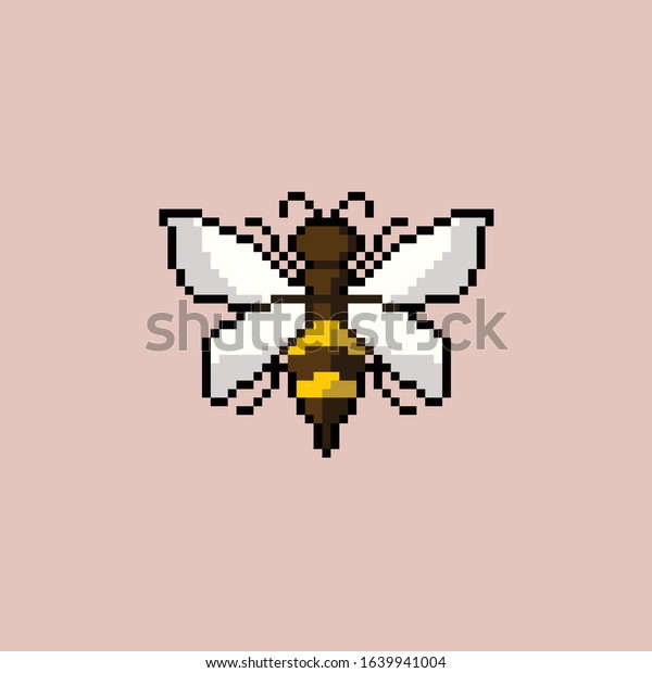 Bee Vector Illustration Pixel Art Stock Vector (Royalty Free ...