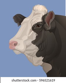 Beef Bulls Head Stock Vector (Royalty Free) 596521619 | Shutterstock