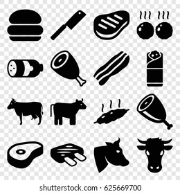 Beef Icons Set Set 16 Beef Stock Vector (Royalty Free) 625669700 | Shutterstock