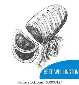 10 Slicing beef wellington Stock Vectors, Images & Vector Art ...