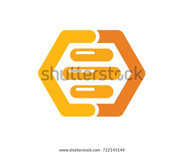 Beehive Abstract Polygon Symbol Stock Vector (Royalty Free) 722143144 ...