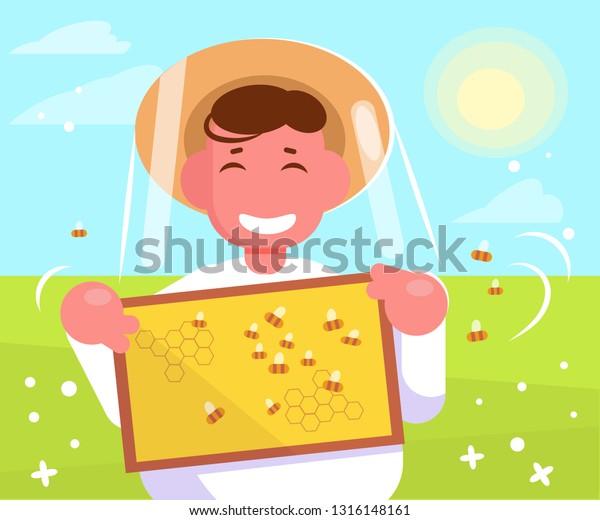 Beekeeper Vector Cartoon Isolated Art Summer Stock Vector (Royalty Free ...