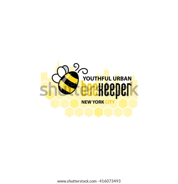 Beekeeping Logo Template Honey Labels Beekeeping Stock Vector (Royalty ...