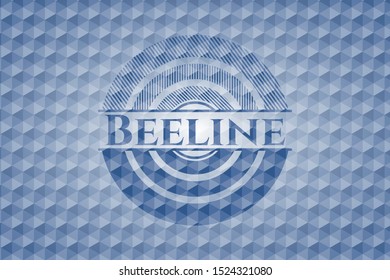 Beeline Blue Polygonal Badge Vector Illustration Stock Vector (Royalty ...
