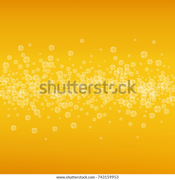 Beer Background Realistic Bubbles Cool Liquid Stock Vector (Royalty ...