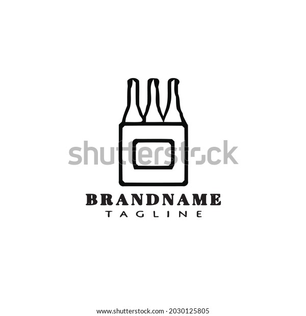 Beer Bottle Logo Icon Design Template Stock Vector (Royalty Free ...