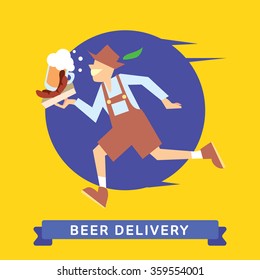 Beer Delivery Concept Stock Vector (Royalty Free) 359554001 | Shutterstock