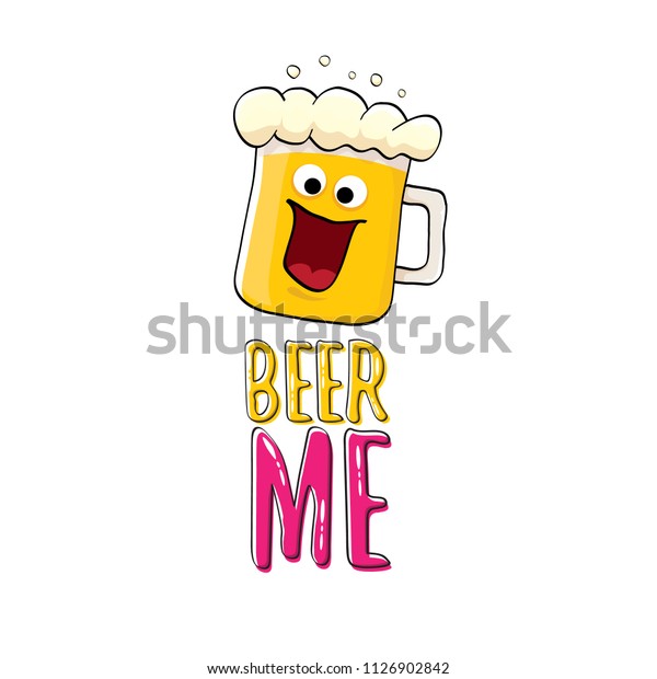 Beer Me Vector Concept Illustration Summer Stock Vector (Royalty Free ...