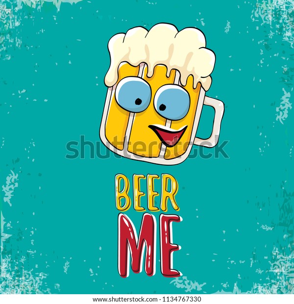 Beer Me Vector Concept Illustration Summer Stock Vector (Royalty Free ...