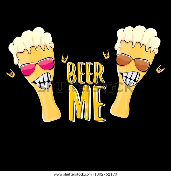 Beer Me Vector Concept Illustration Summer Stock Vector (Royalty Free ...