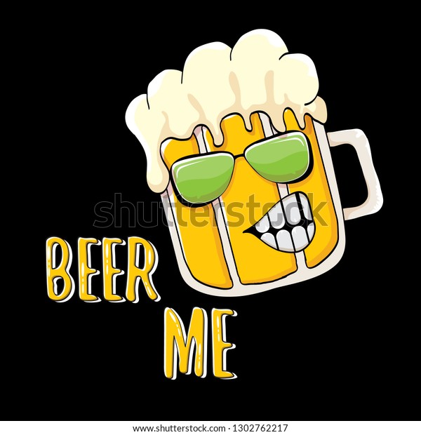 Beer Me Vector Concept Illustration Summer Stock Vector (Royalty Free ...