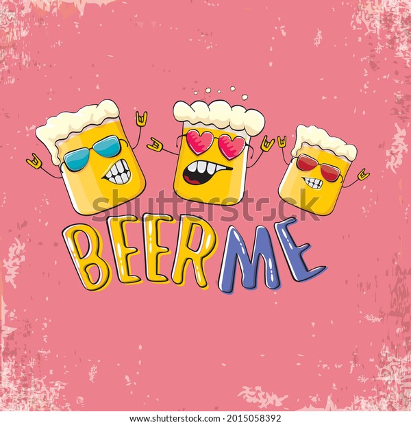 Beer Me Vector Concept Illustration Summer Stock Vector (Royalty Free ...