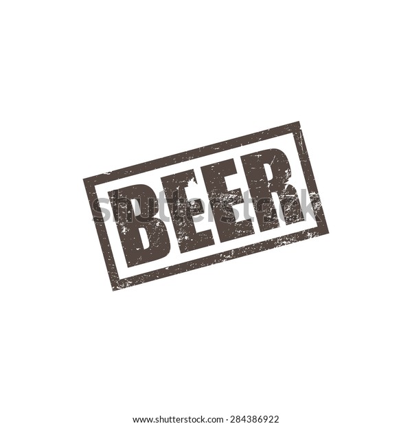 Beer Rubber Stamp Grunge Effect Vector Stock Vector (Royalty Free ...