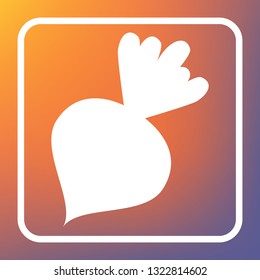 Beet Simple Sign Vector White Icon Stock Vector (Royalty Free) 1322814602 | Shutterstock
