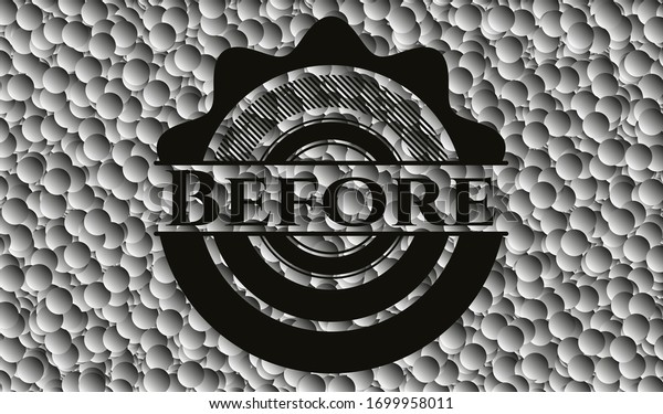Before Black Emblem Bubbles Background Vector Stock Vector (Royalty ...